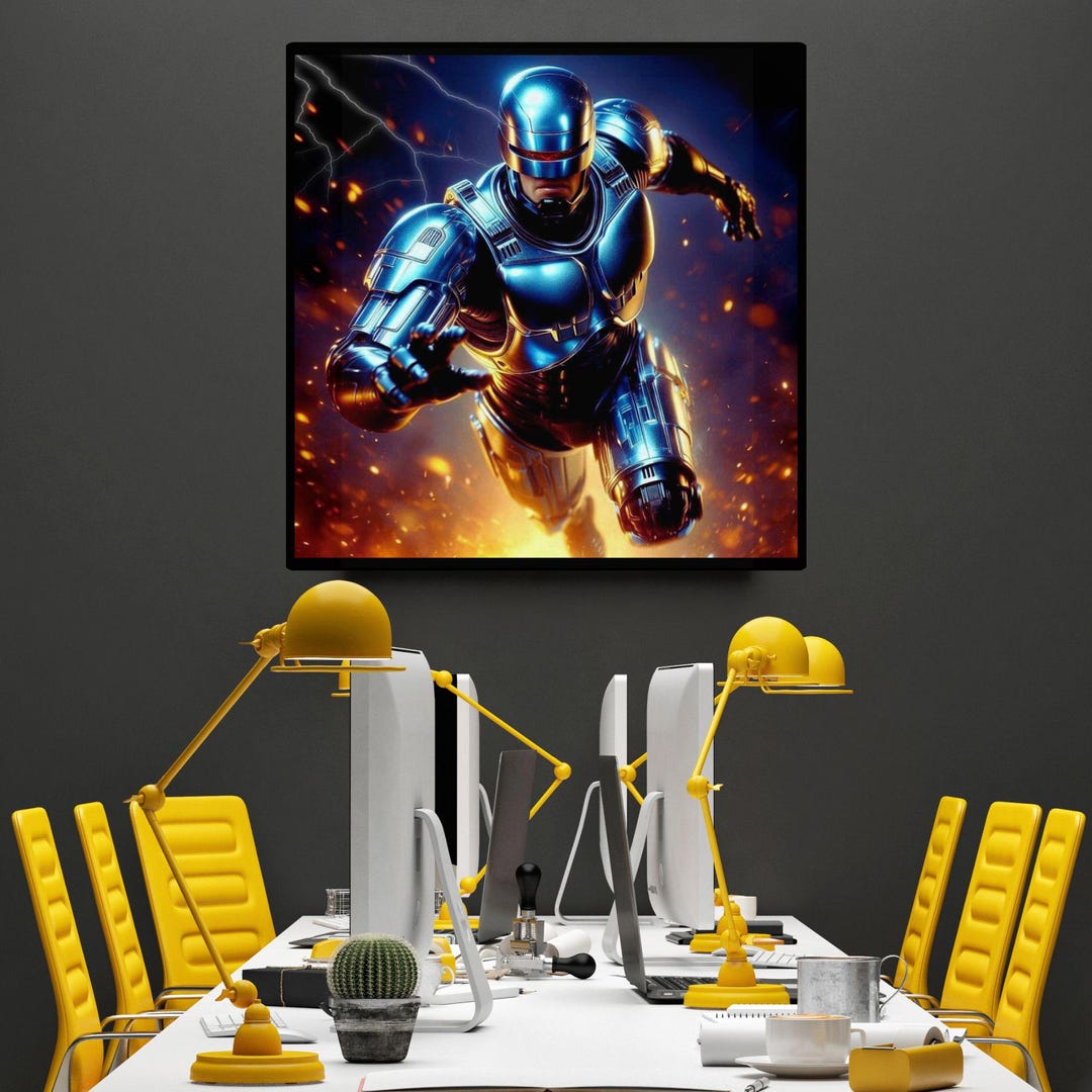 Robocop Poster, Silk Poster, Wall Art, Sci-fi Movie Decor, Unique Home ...