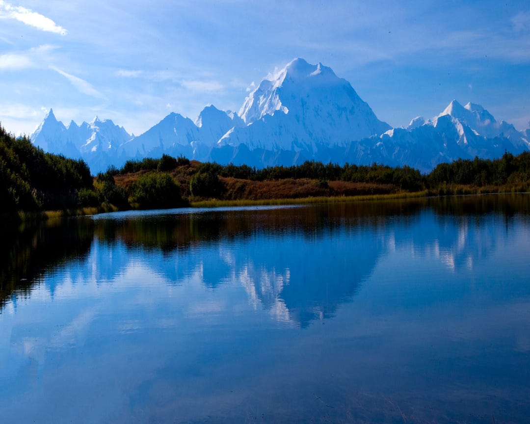 Reflections of Denali Panorama, Mount Mckinley, Alaska - Etsy