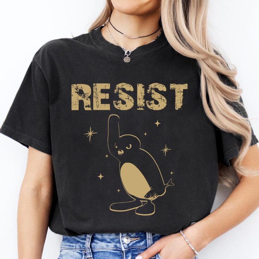 Penguin Resist PNG, Resistance PNG, Digital Download, Funny Tariffs - Etsy