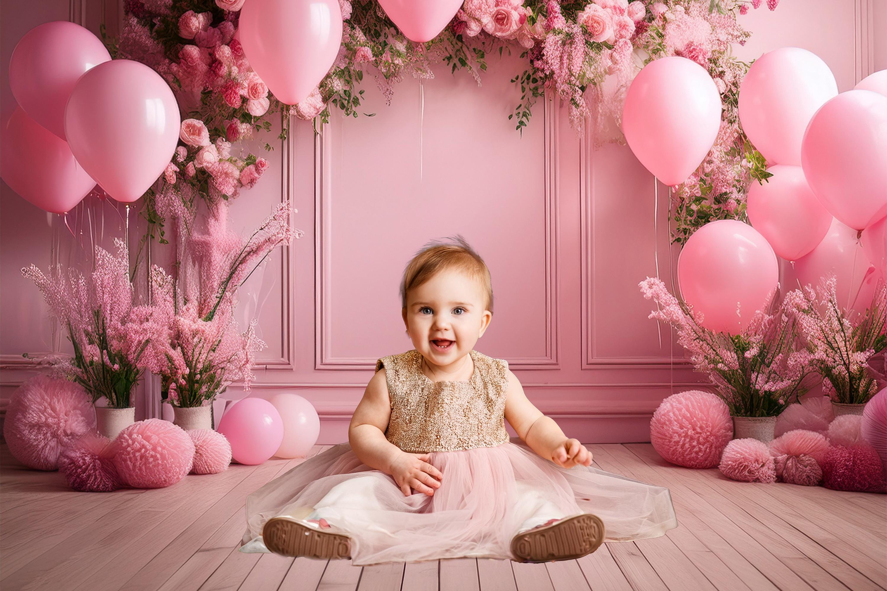 Pink Digital Backdrop, Maternity, Newborn/baby Photoshoot, Birthday ...