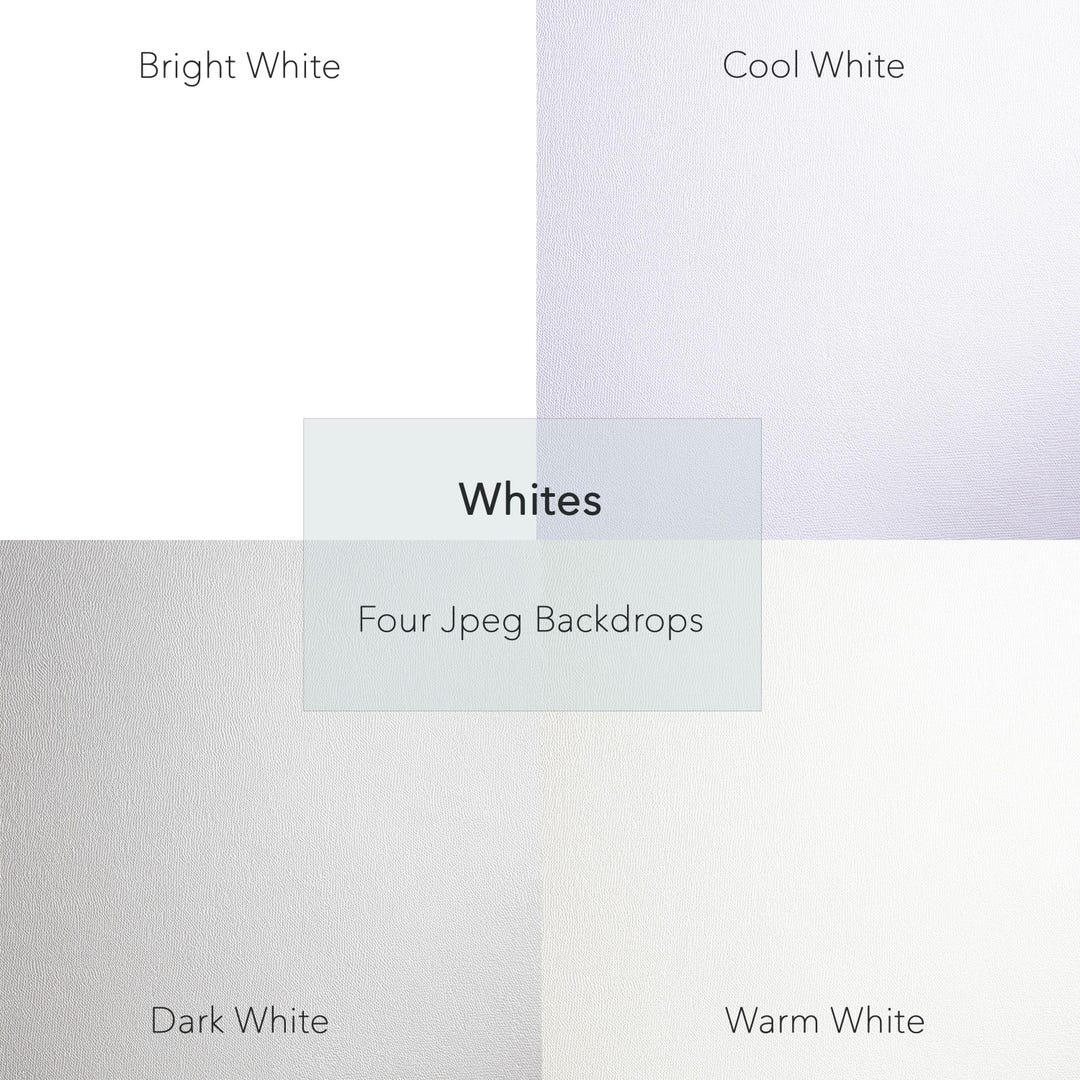 Basic White Background Bundle, Digital Backdrops, Headshot Backgrounds ...