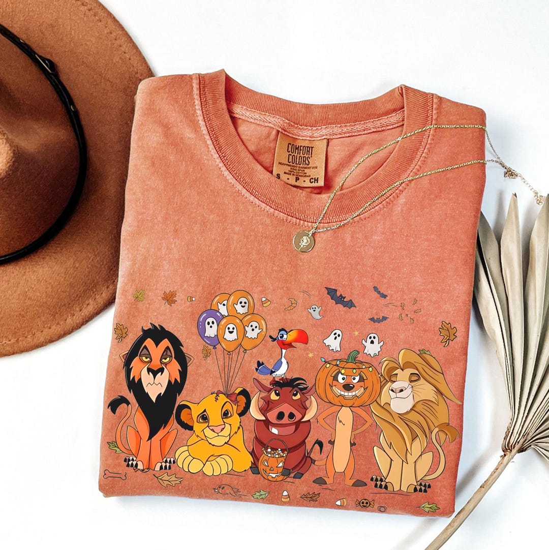 Retro Disney Lion King Halloween Shirt, Simba Mufasa Halloween Shirt ...
