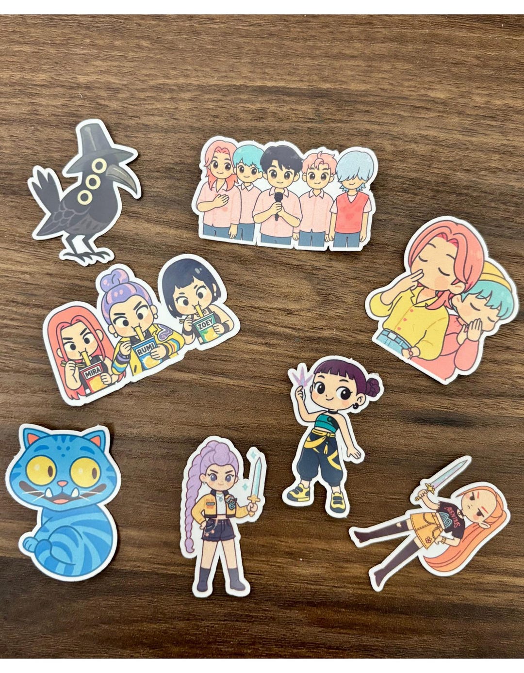 K-pop Demon Hunters Merch 50pcs Demon Movie Hunters Huntrix Saja Boys ...