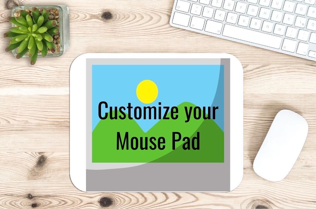 Personalized Custom Mousepad With Photo, Name, or Logo, Unique Gift ...