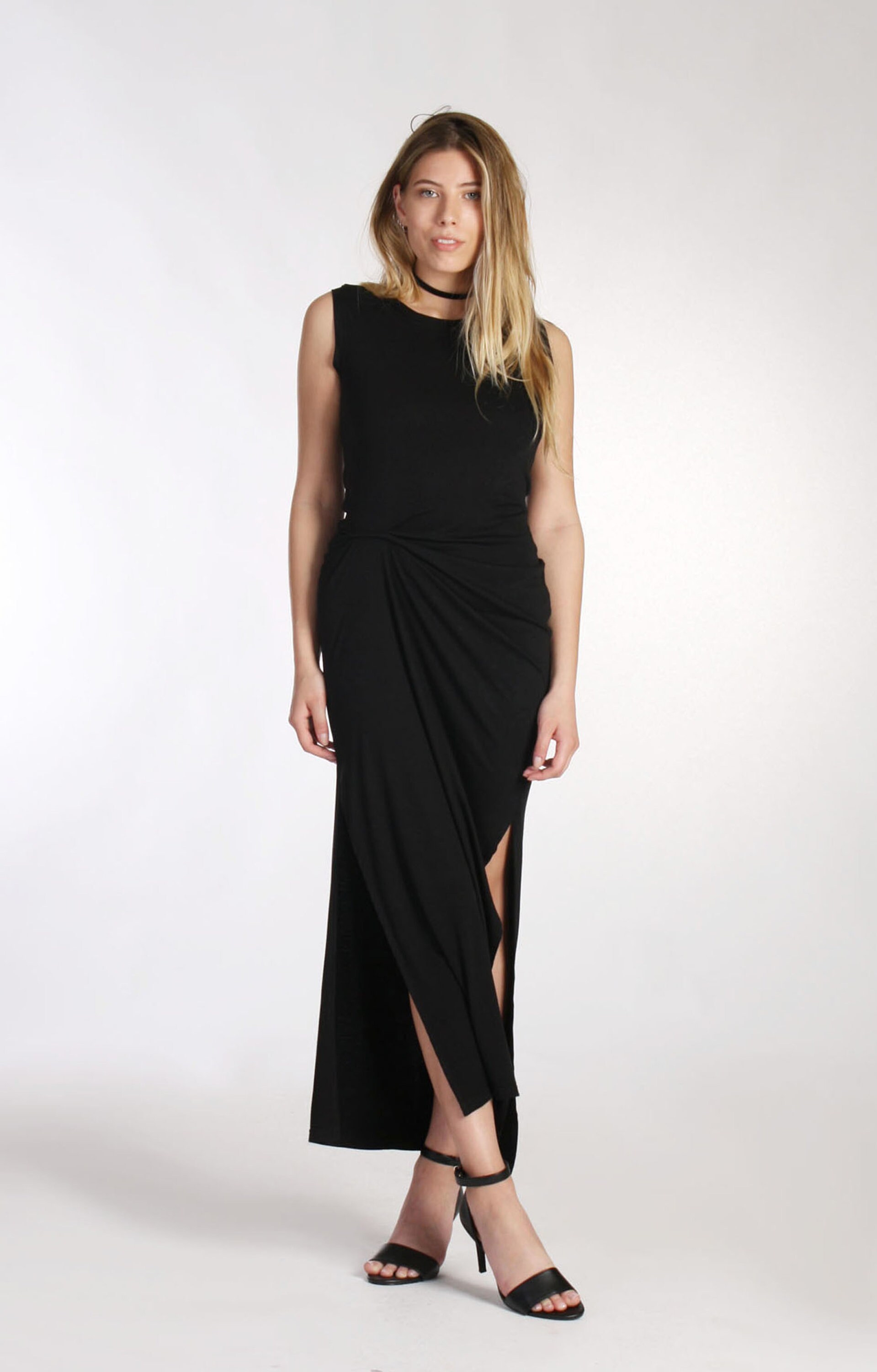 Black Summer Maxi Dress / Sexy Party Dress / Sleeveless Dress - Etsy