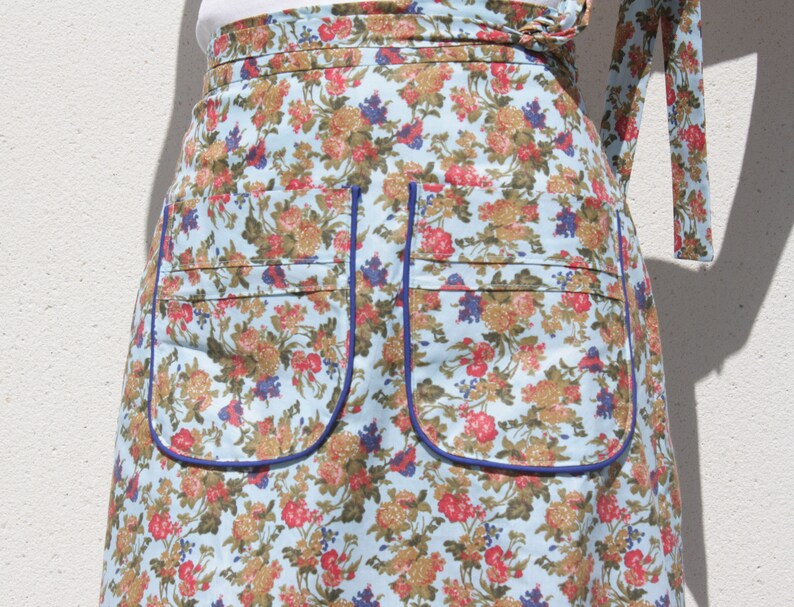 Ruffle Hem Maxi Wrap Skirt With Pockets / Floral Long Summer Skirt ...