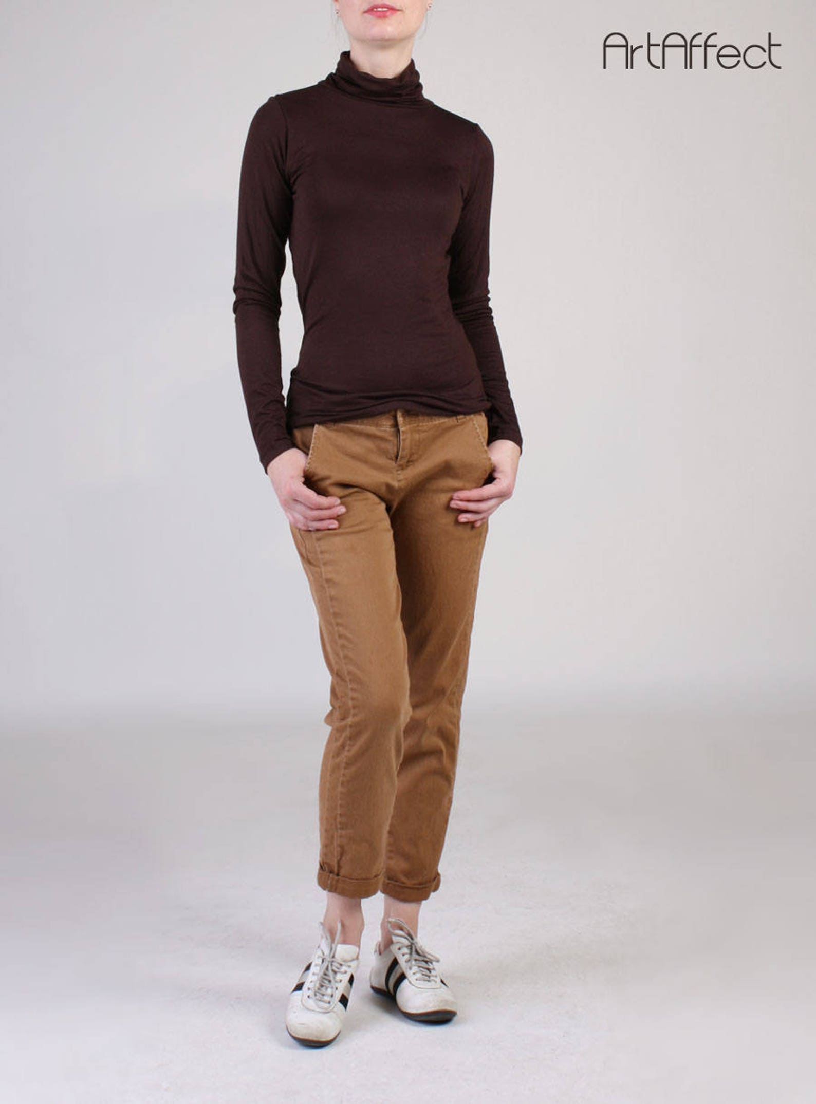 Black Turtle Neck Top, Perfect Fitting Turtle Neck Top, Winter Top ...