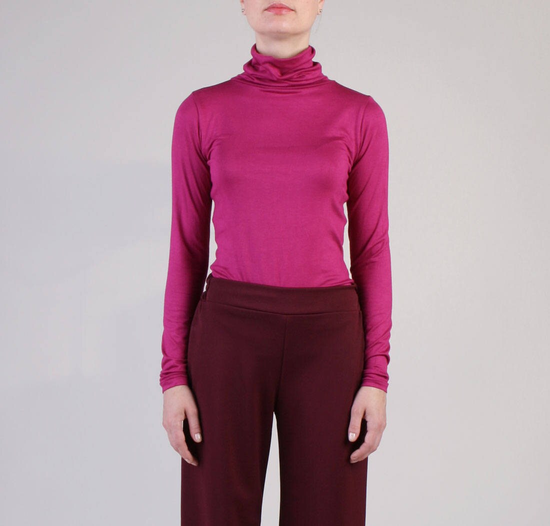 Black Turtle Neck Top, Perfect Fitting Turtle Neck Top, Winter Top ...