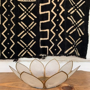 LOT of 5 Vintage 60's Capiz Shell Multi-use Replacement Crown Shade ...