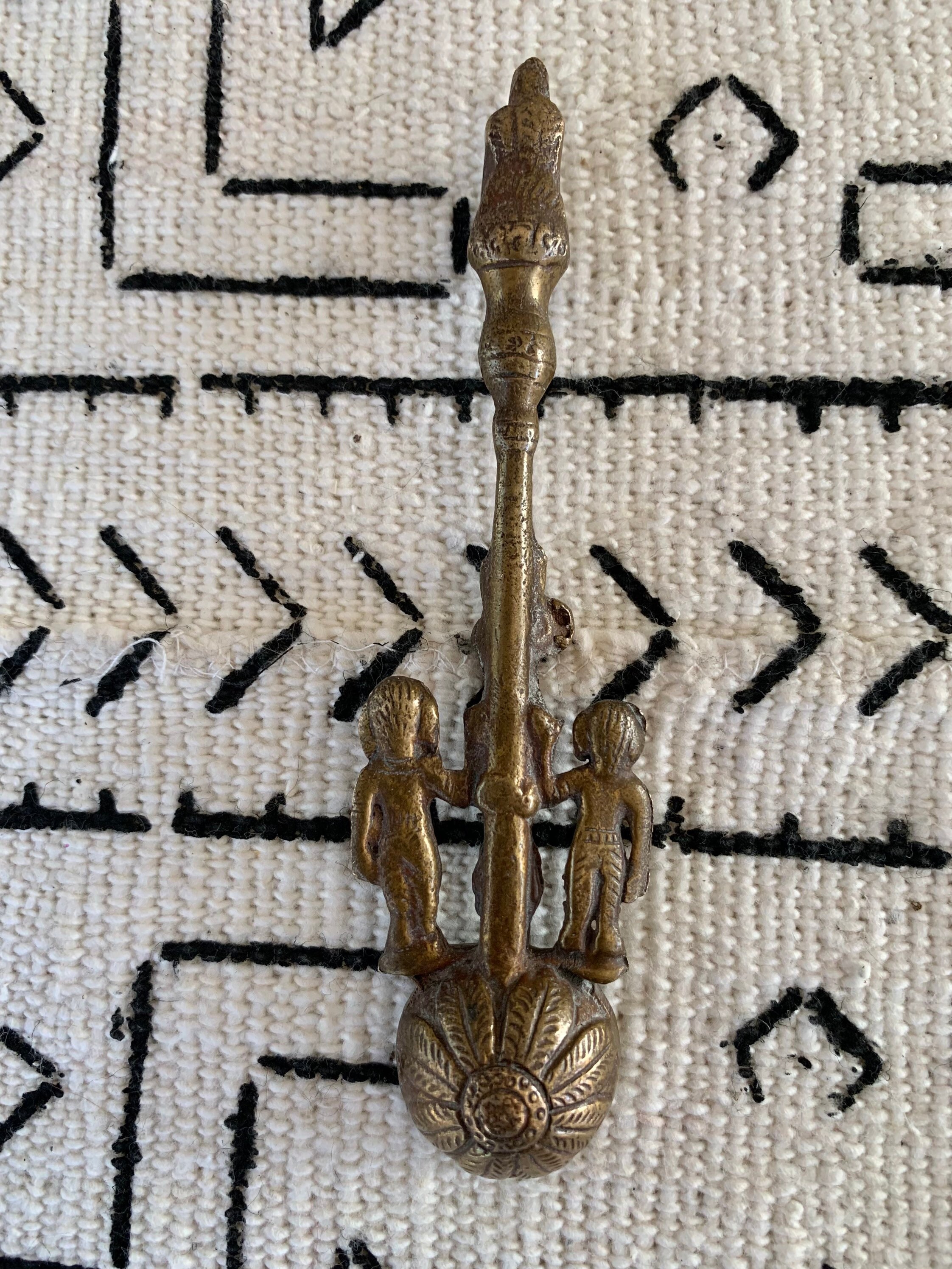 Vintage Bronze or Brass Possible Figural Sculpted Puja Temple Ritual ...