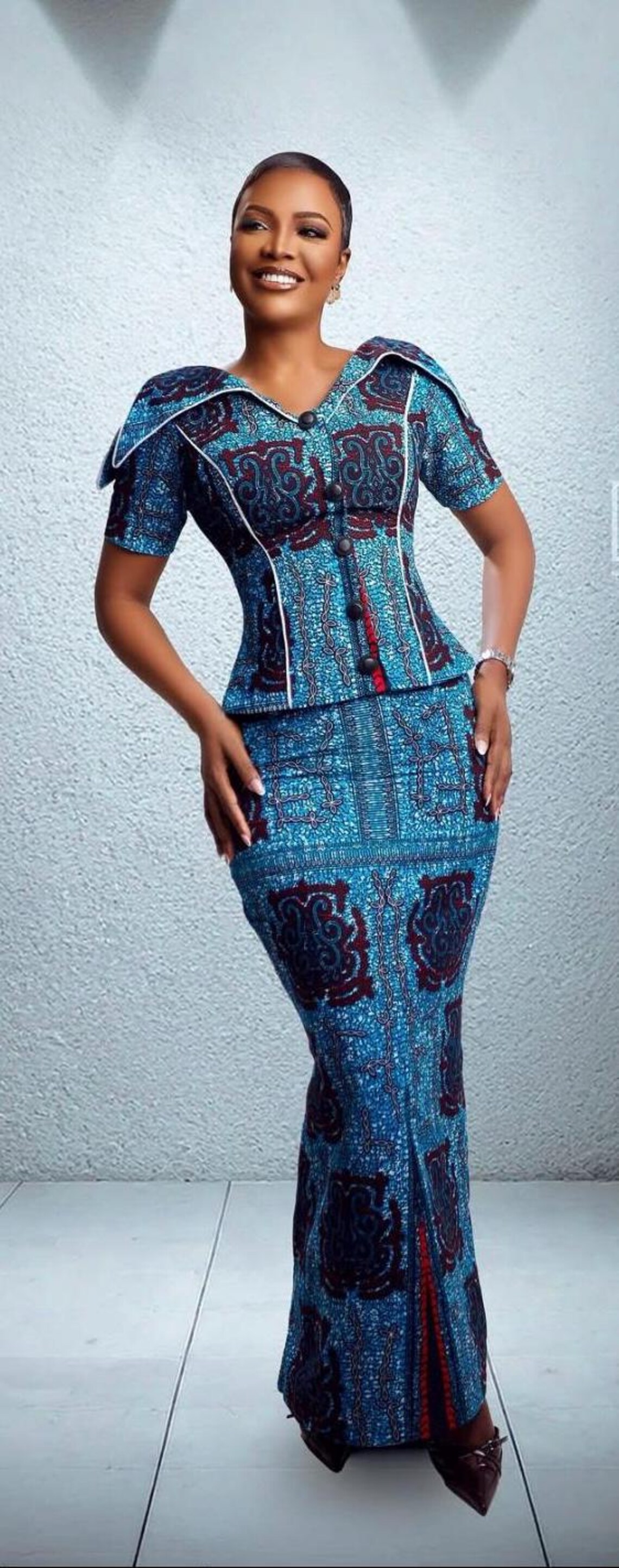 Tailored Ankara African Print Dress – Custom Fit Occasion Wear - Etsy