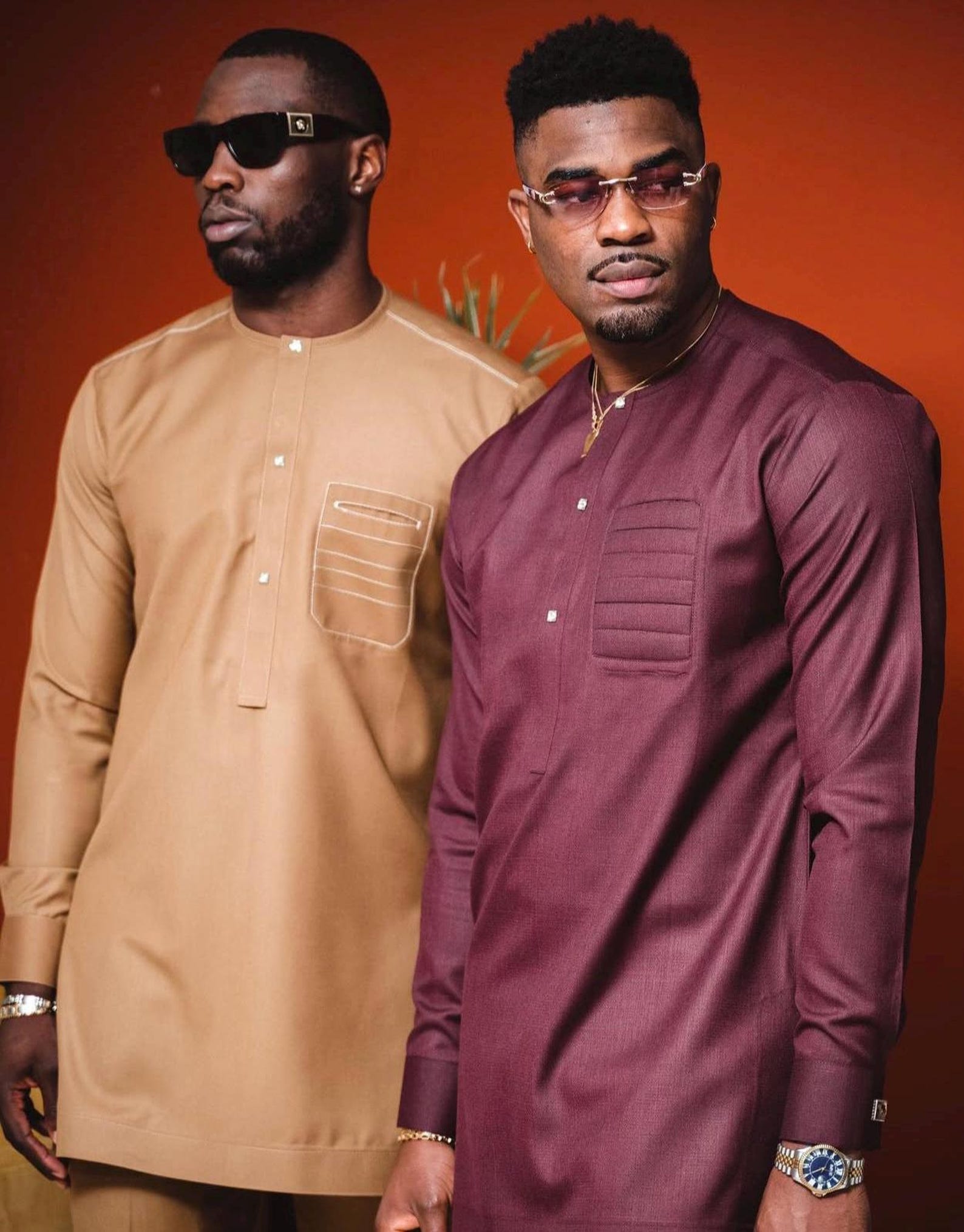 Handcrafted Men's Senator Suit | African Formal Wear, Polished Cotton ...