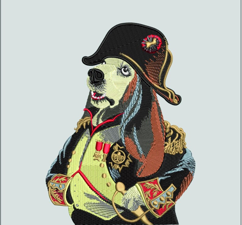 Machine Embroidery Design Dog Hunting Military - Etsy