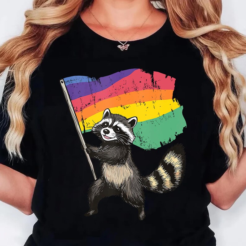 Much GAYER Than Originally Planned Png Bundle, Raccoon Pride Month Png ...