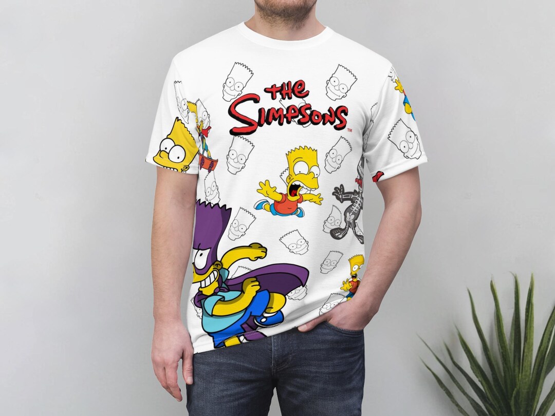 The Simpsons Unisex Cut & Sew Tee Whimsical Cartoon Fashion, Gift for ...