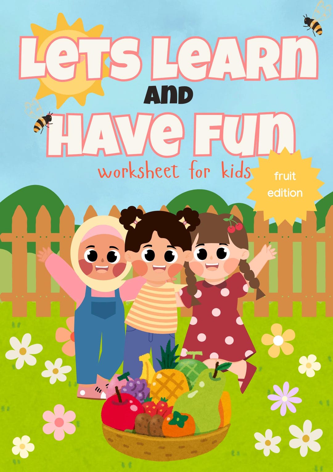 Let's Learn and Have Fun" Kids Digital Worksheet - Etsy