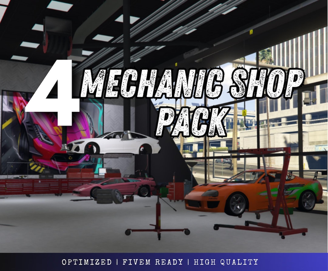 Fivem MLO Pack Fivem 4 MLO Mechanic Shop Pack Mechanic Car House Fivem ...