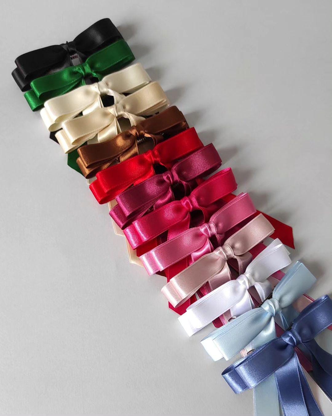 Ivory Bridal Bow White Silk Bridal Hair Bow Alternative Bridal Veil ...