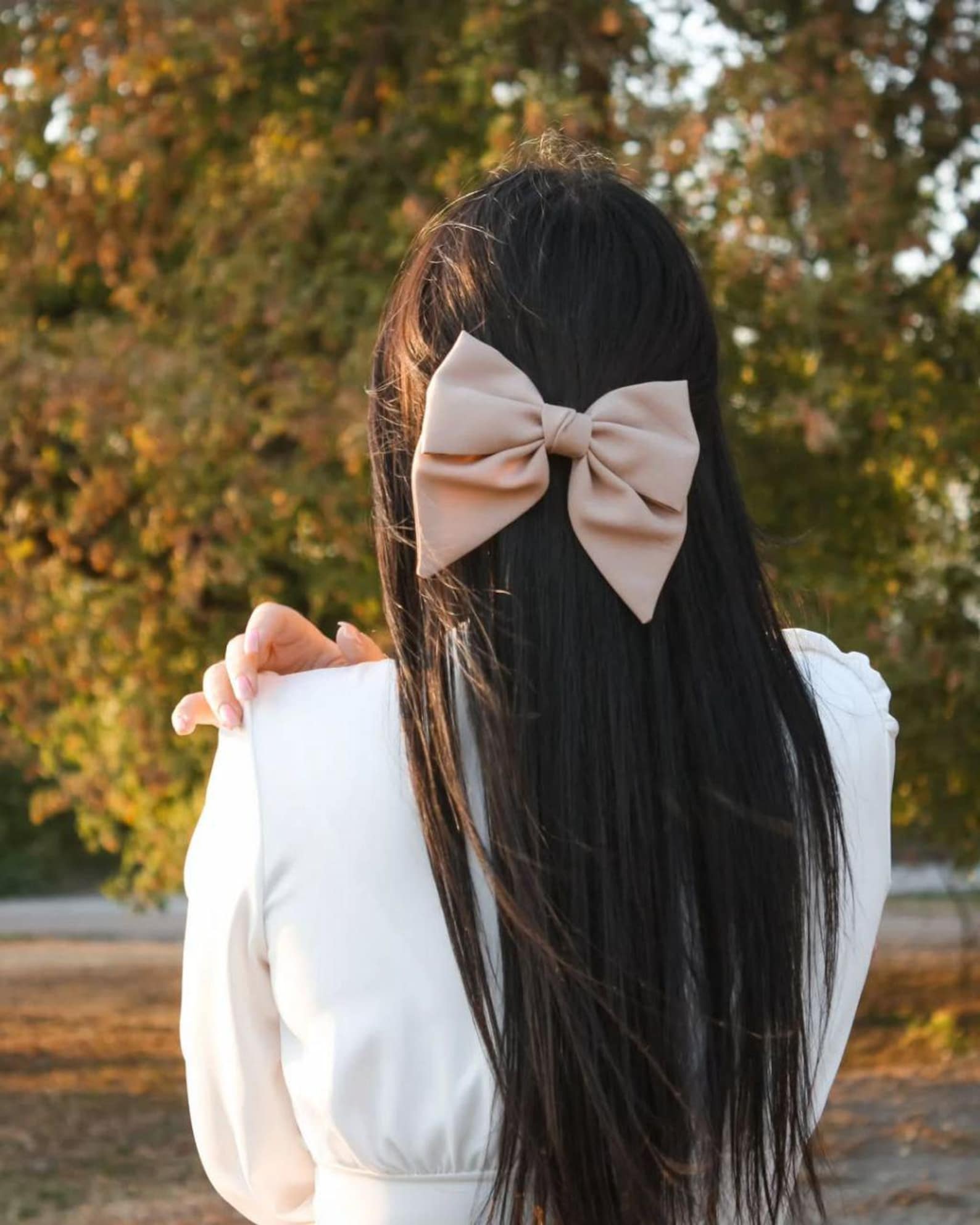 White Hair Bow Hen Bridal Shower Bow Veil Hair Accessories Hen Party ...