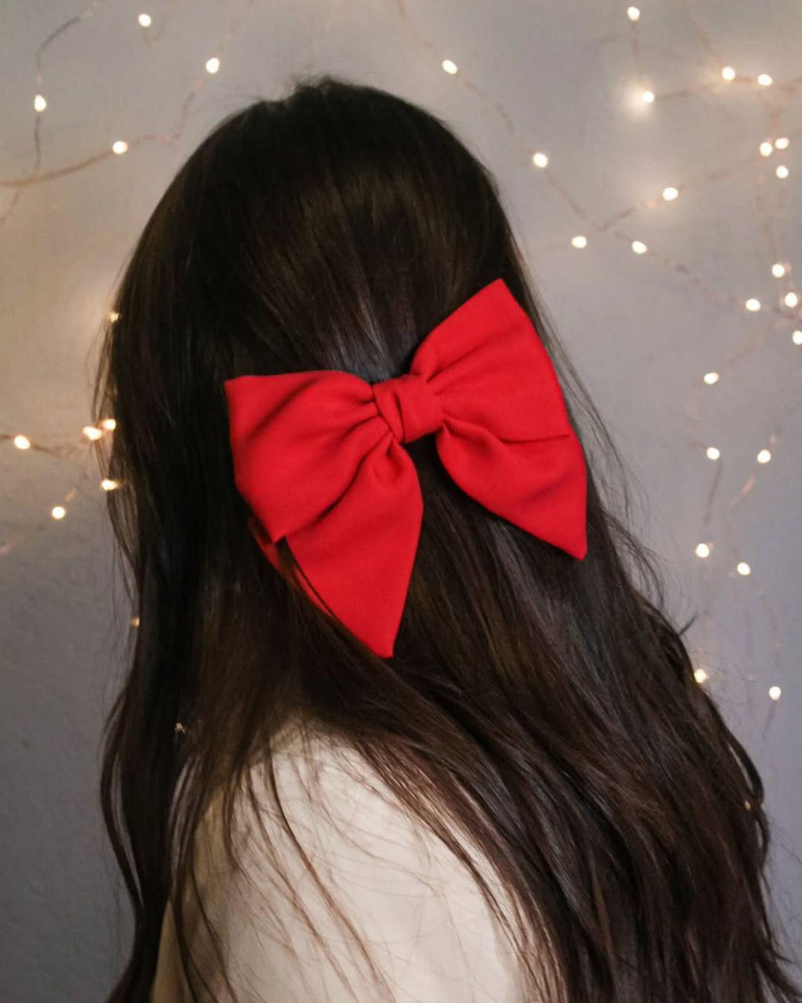 Bridal Bow Veil White Silk Bridal Hair Bow Alternative Bridal Veil ...