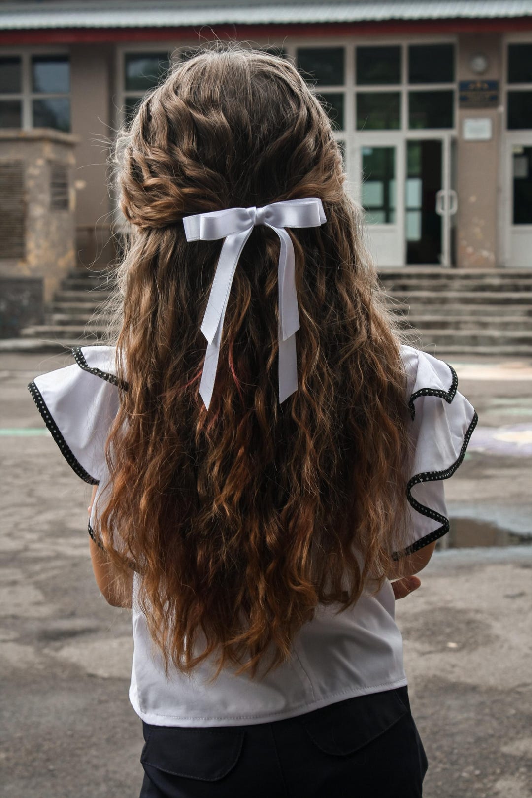Pick School Color Long Tail Uniform Bows Hair Bows Back to School Bow ...