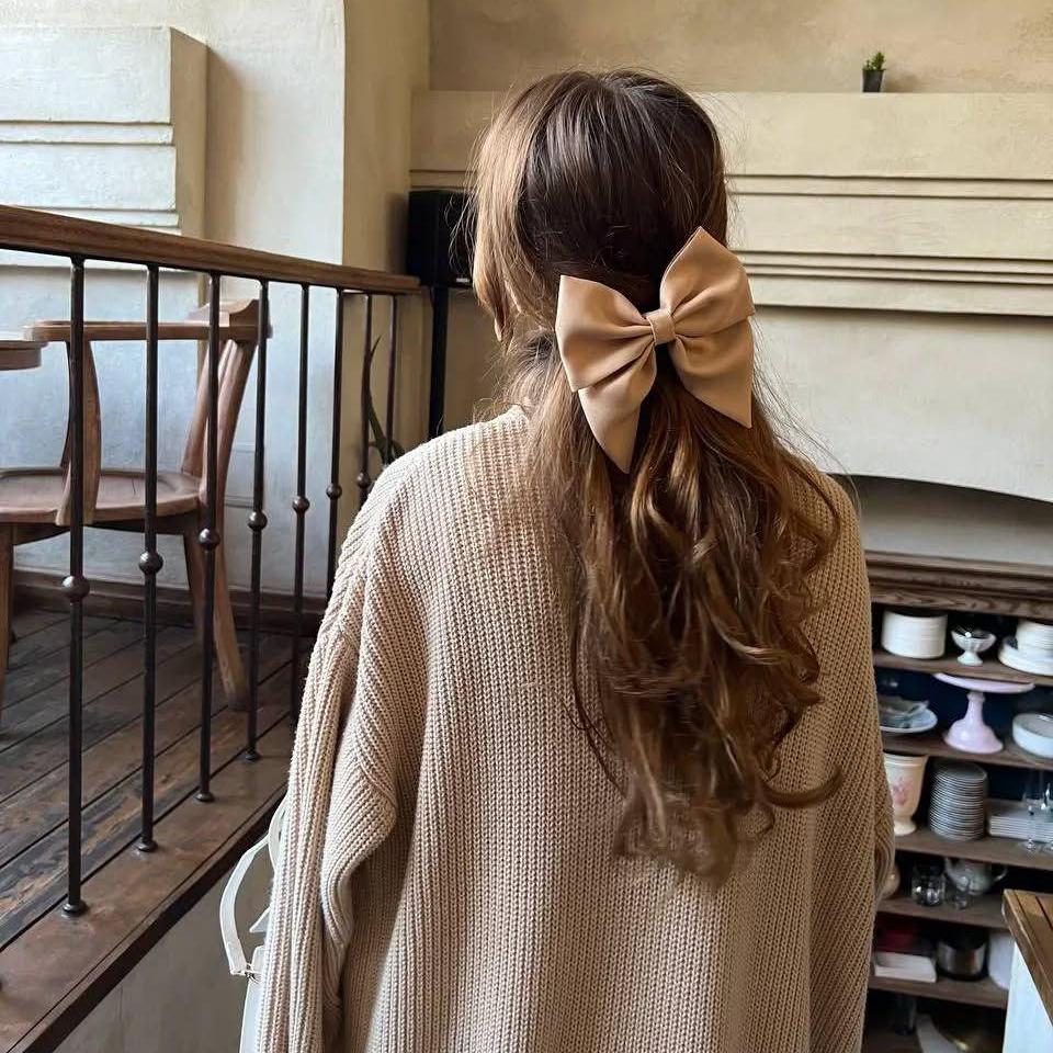 White Hair Bow Hen Bridal Shower Bow Veil Hair Accessories Hen Party ...