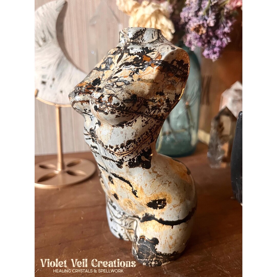 Picture Jasper Goddess Body – Divine Feminine Earth Totem | 5.8” | 1.9 ...
