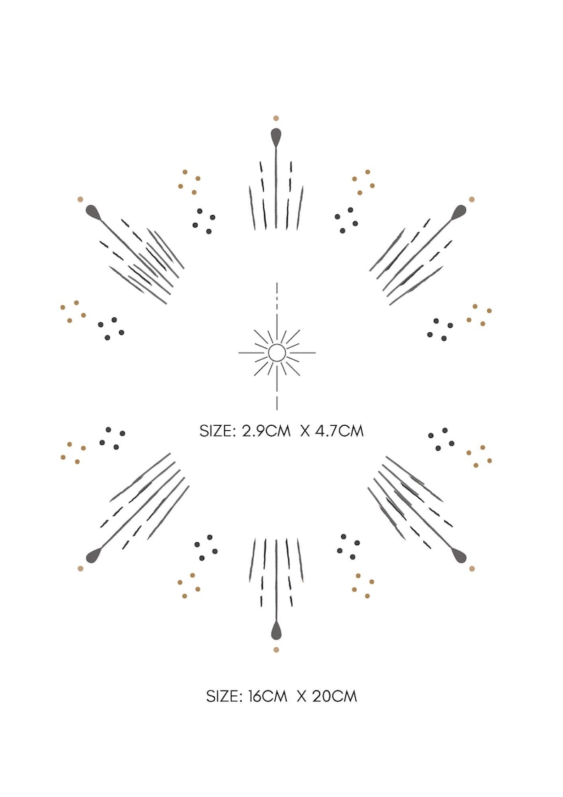 Hat Burning Design Template: Boho Pyrography Stencils (digital Files ...