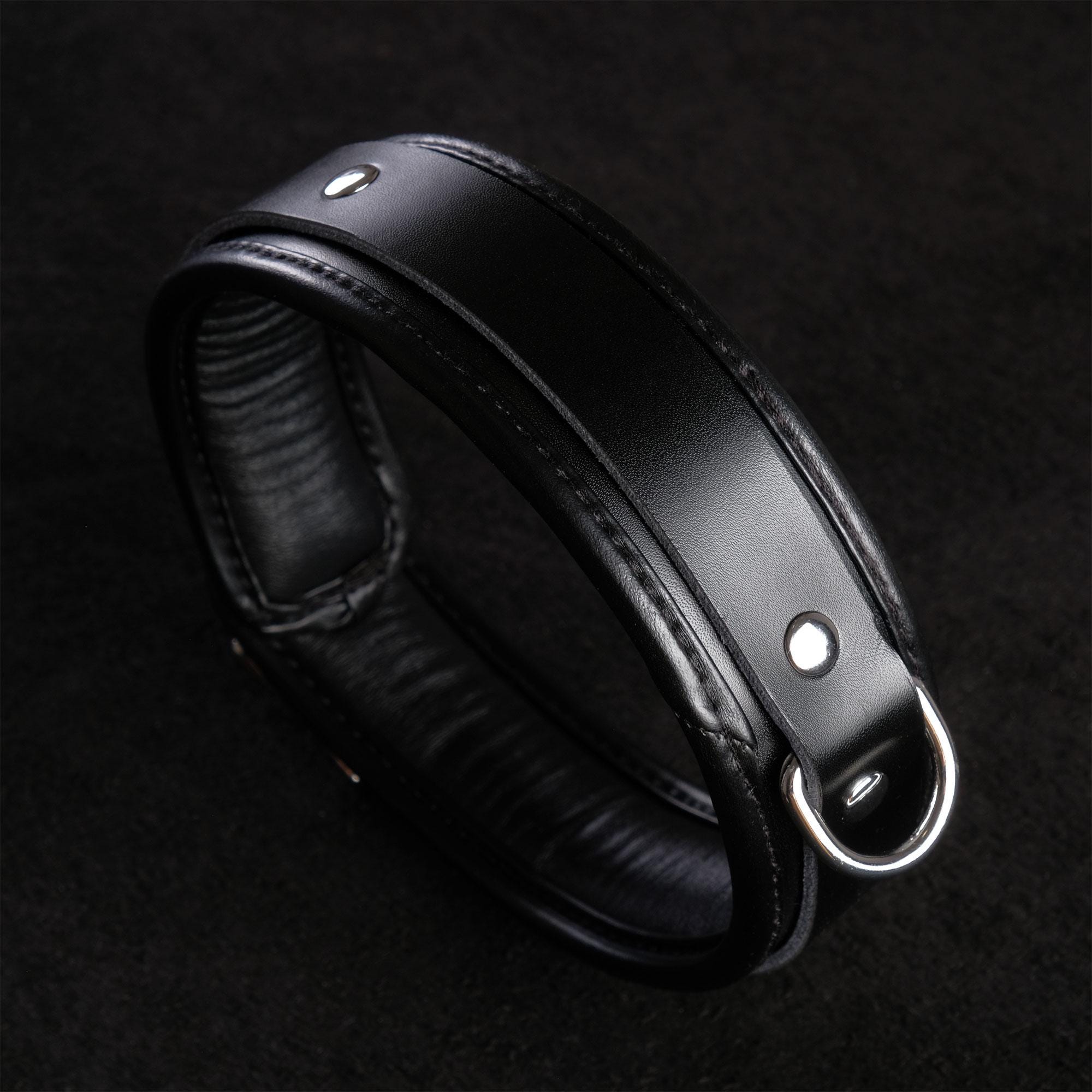Lockable Collar and Leash Set Human Women Men Sub,leather BDSM Collar ...