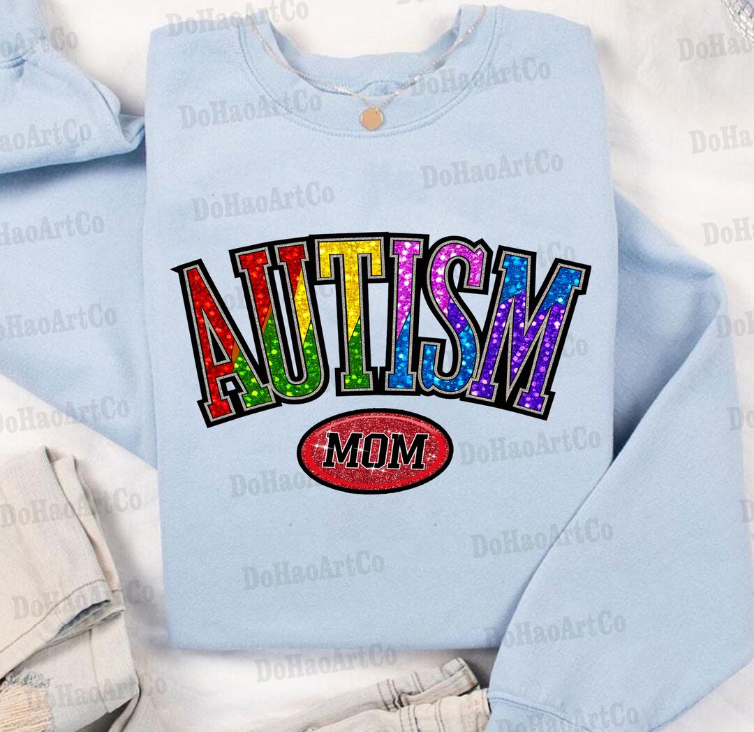 Autism Mom PNG, Autism Awarenes PNG, Mother's Day Png, Retro Mama ...