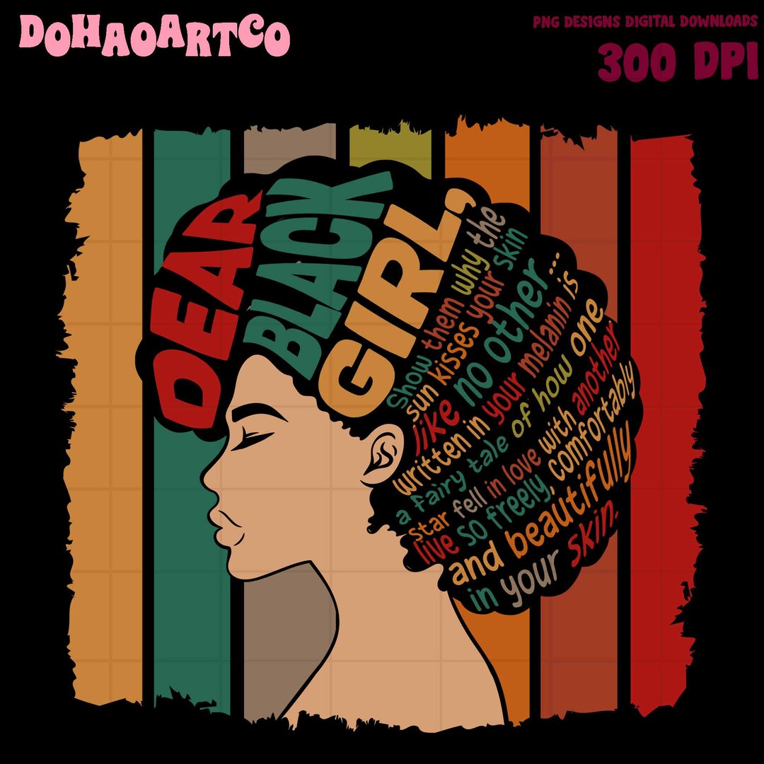 Black Girl Black History Month Png, I Am Black History Month Black ...