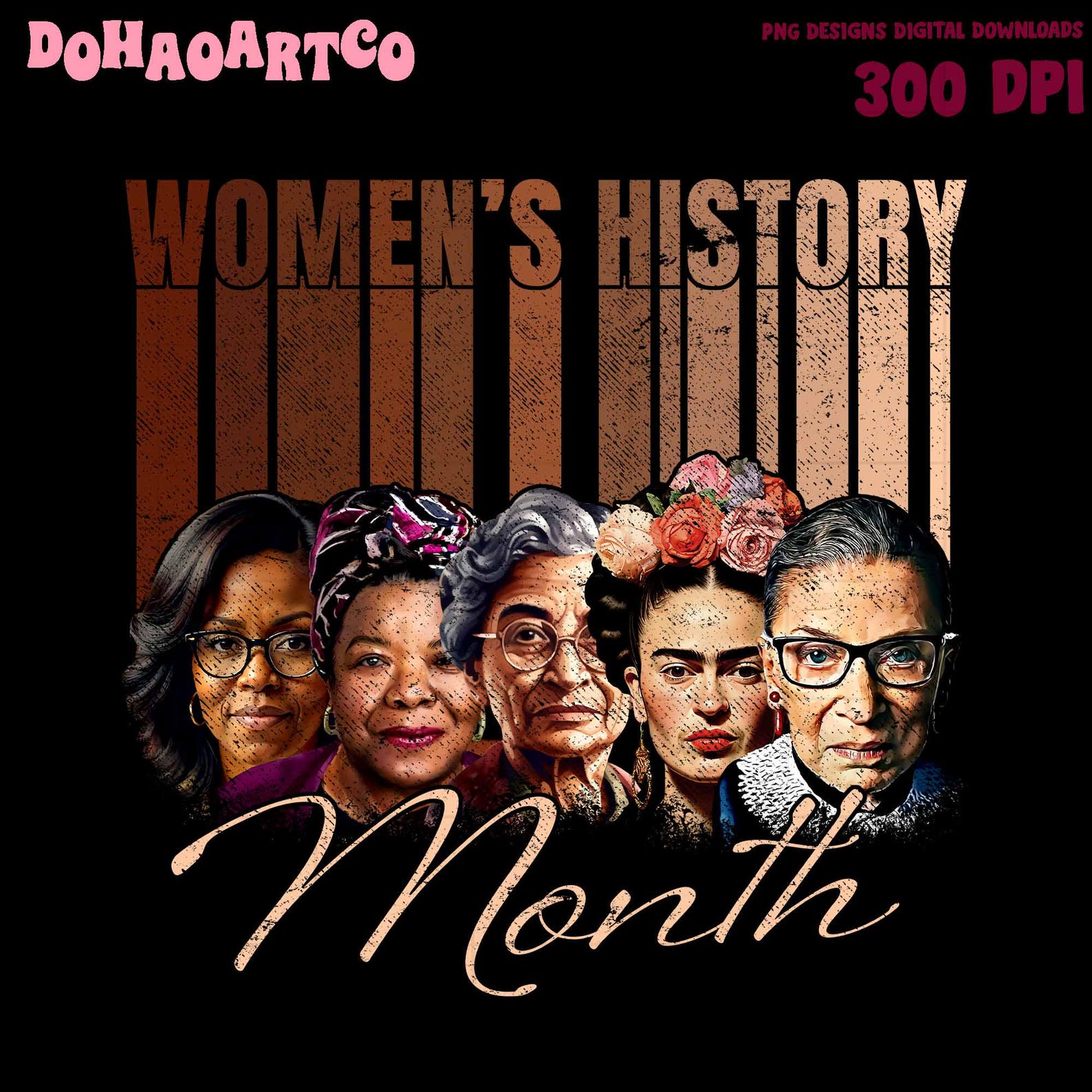 Woman's History Black History Month Png, I Am Black History Month Black ...