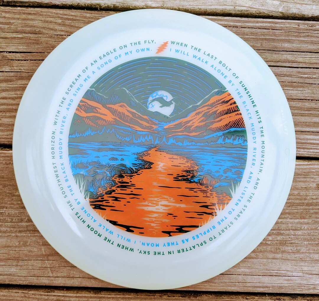 MUDDY RIVER Poster Art FRISBEE 175gm Glow / Grateful Dead - Etsy