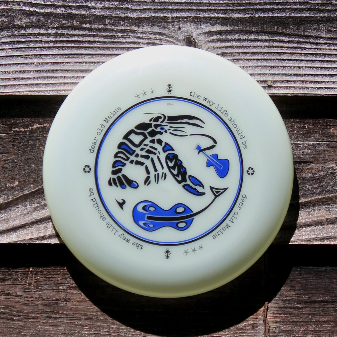 STATE of MAINE Musical Lobster FRISBEE 175gm Glow / the Way Life Should ...