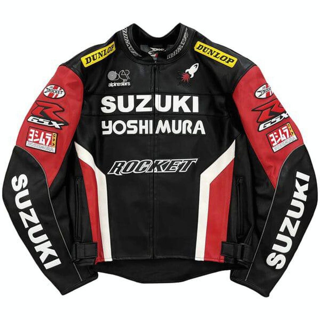 Suzuki Yoshimura Racing Leather Jacket, Suzuki Handmade Motorcycle ...