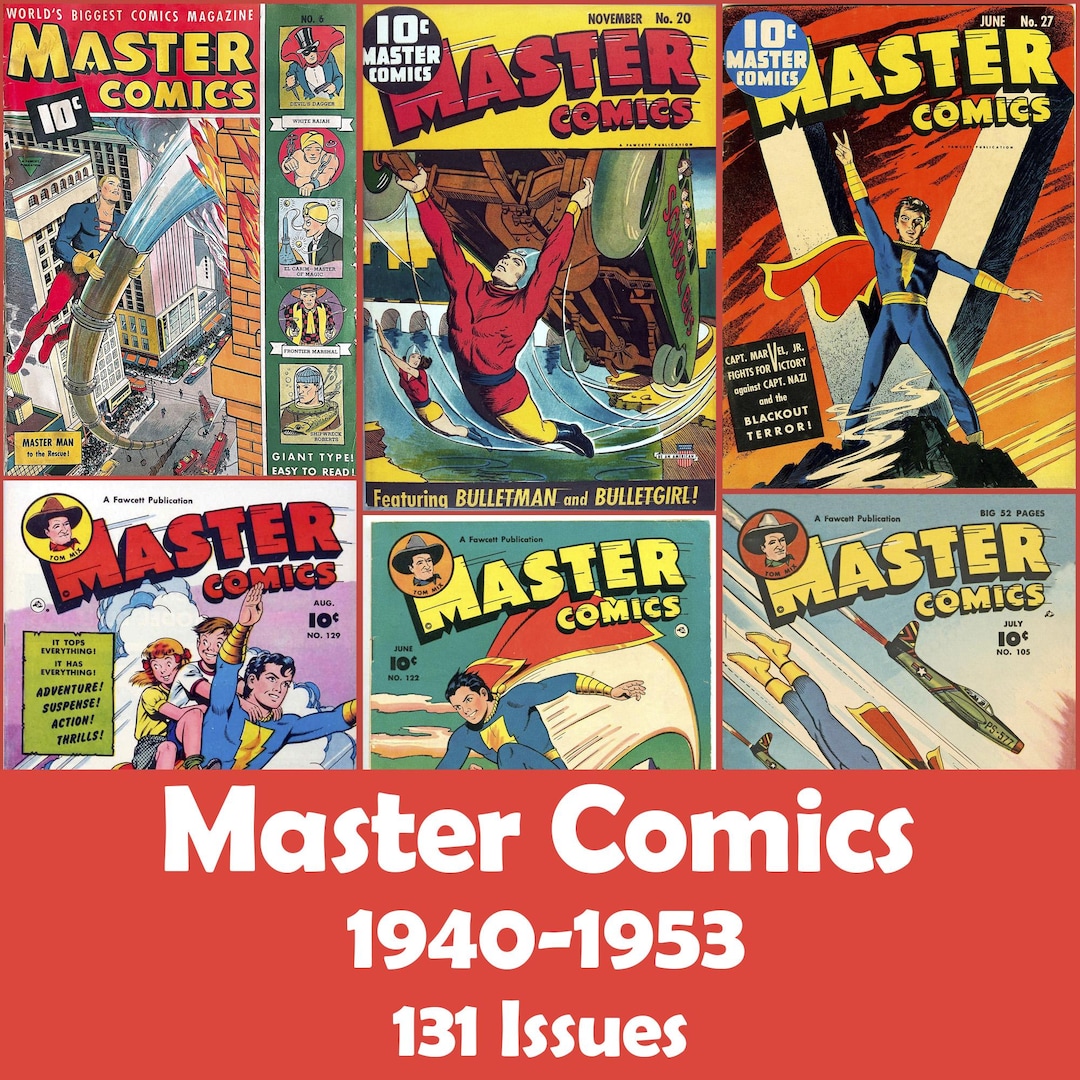 Master Comics Vintage Collection, 131 Issues CBZ Digital Download - Etsy