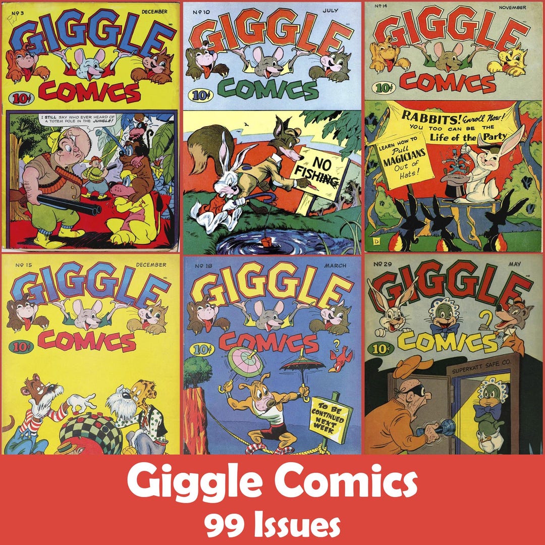 Giggle Fun Comics Collection, 99 Issues CBR - Digital Download - Etsy