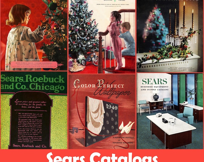 SEARS and Jcpenney Vintage Catalog Mid-1970's and Mid-1990's | Paper ...