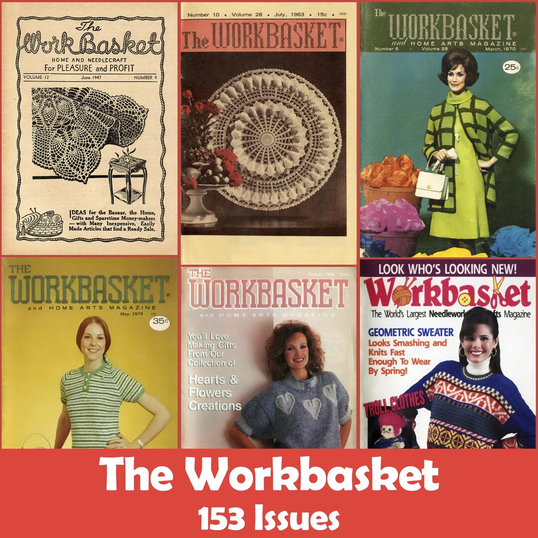 The Workbasket Home Arts Magazine Collection, Knitting, Crocheting ...