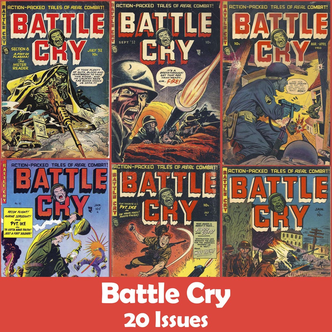 Battle Cry Comics Collection, 20 Issues CBR - Digital Download - Etsy