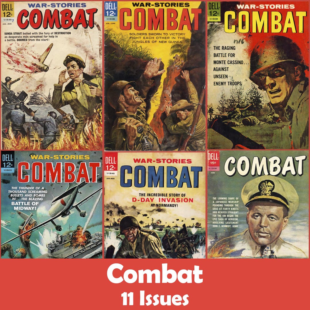 Combat Comics Collection, 11 Issues CBR - Digital Download - Etsy