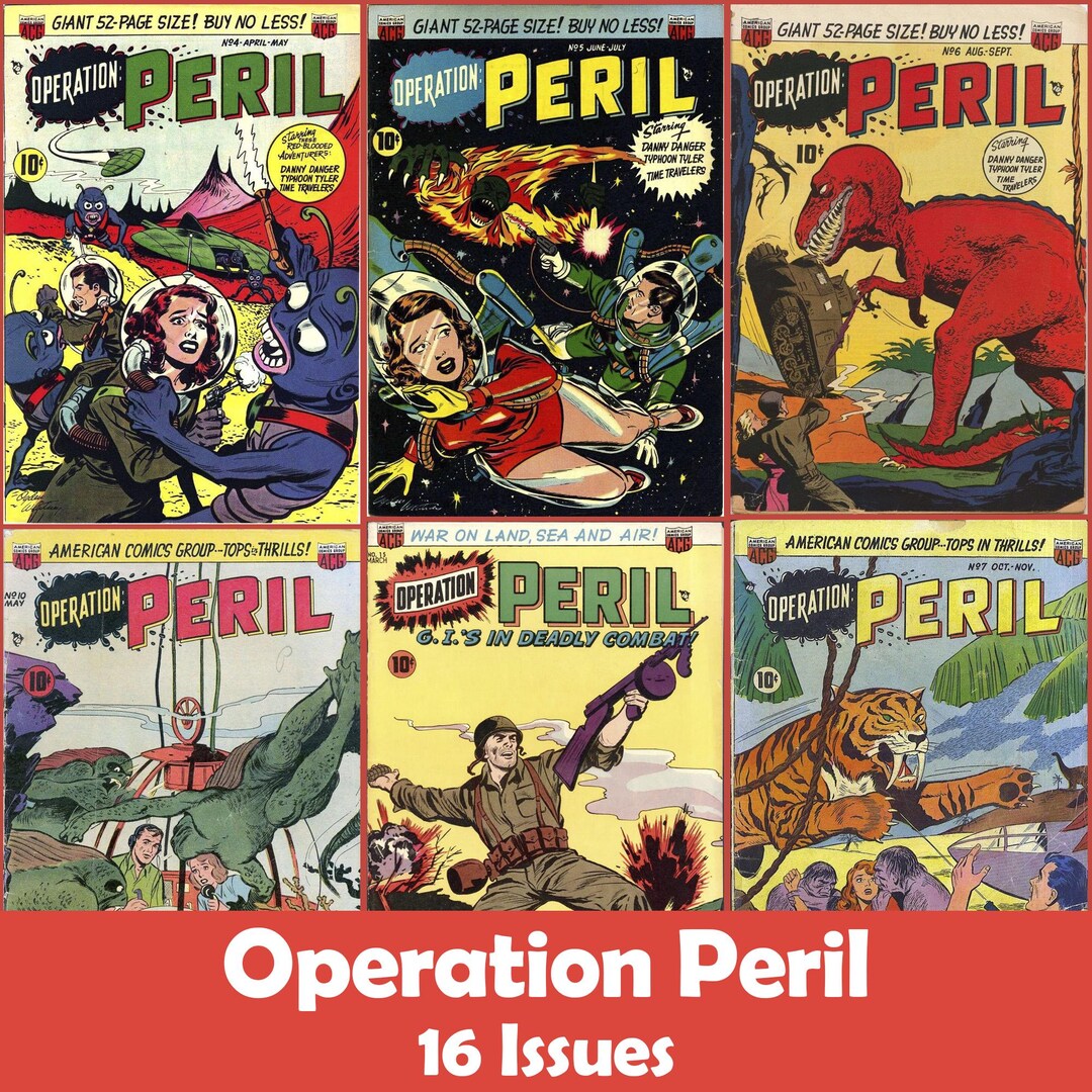Operation Peril Comics Collection, 16 Issues CBR - Digital Download - Etsy