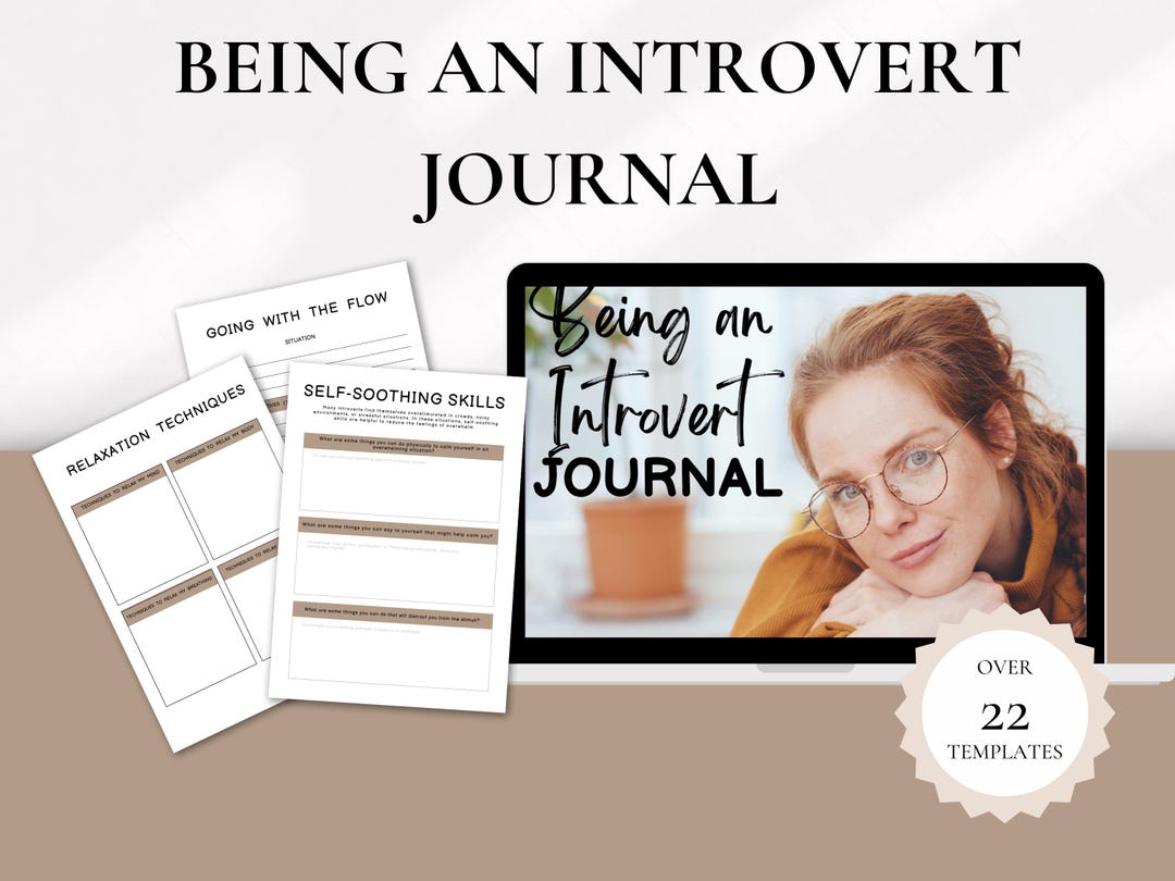 Digital Printable Introvert Journal | Journal Prompts | Anxiety Journal ...