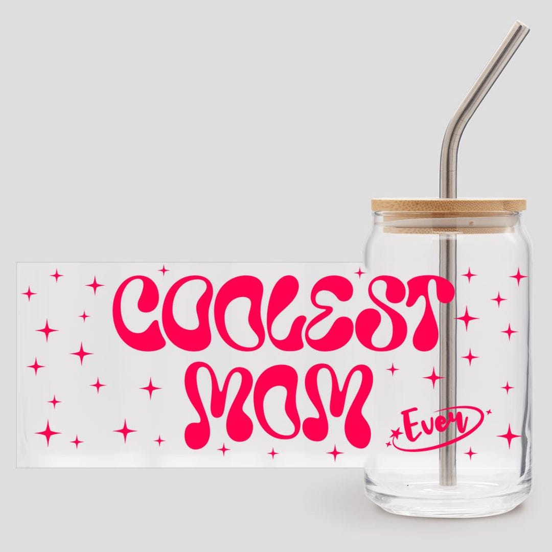 Coolest Mom Ever Soda Can Glasses Glassware for Moms Unique Gift for ...