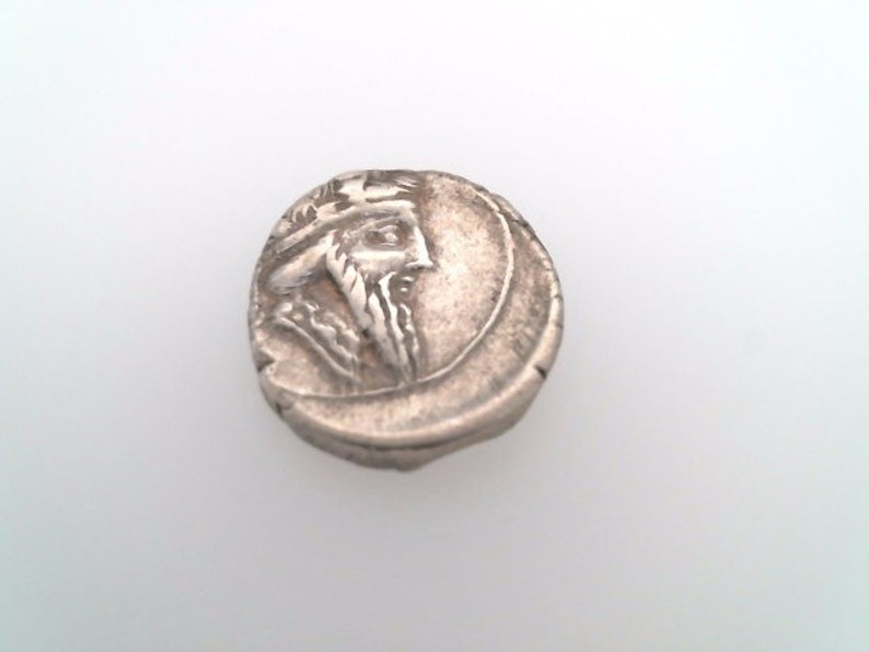 Ancient Silver Rome Republic Denarius Coin Titia, 90 BC Heads Bust of ...