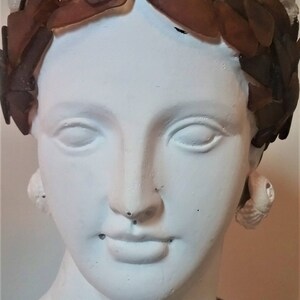 Seashell Encrusted Bust Statue Sea Shell Covered Woman Lady Mermaid ...