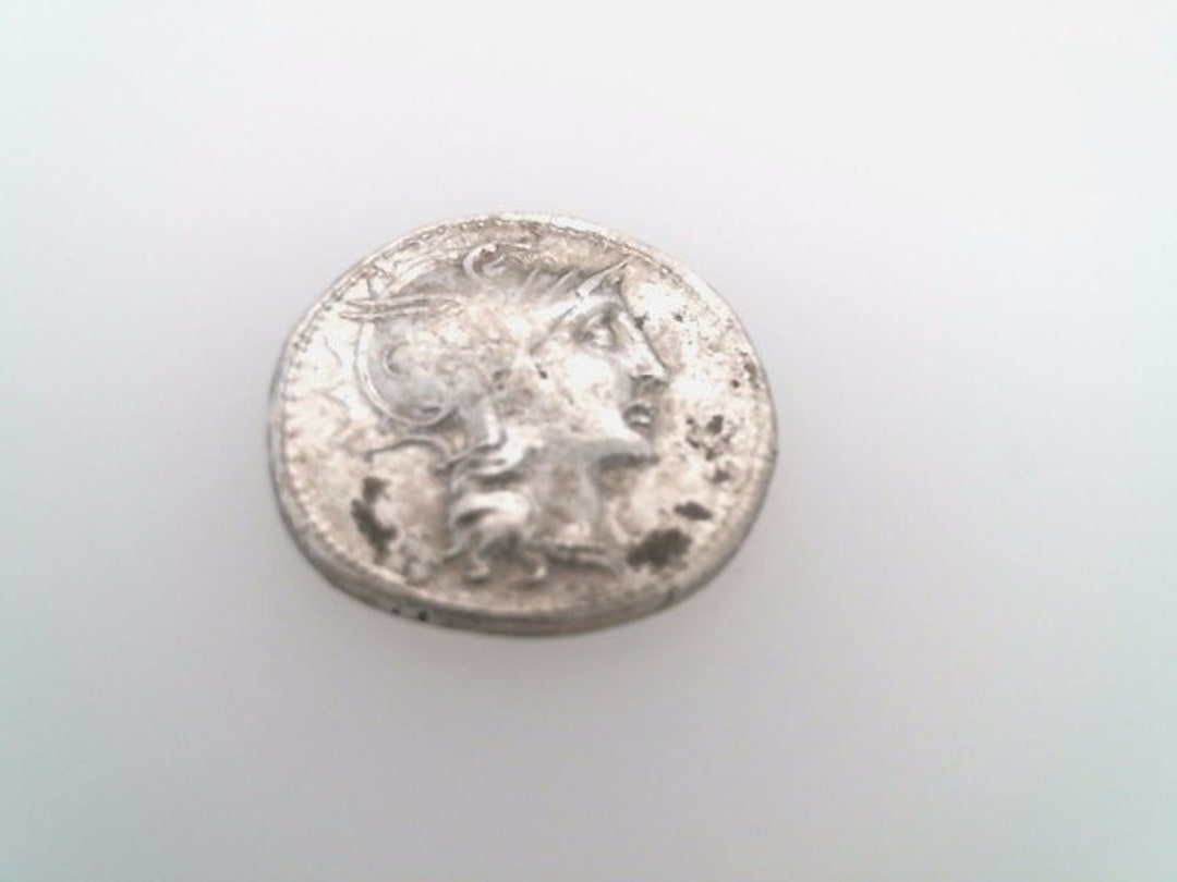 Ancient Silver Denarius Rome Republic Coin Claudia, 110-109 BC Heads ...
