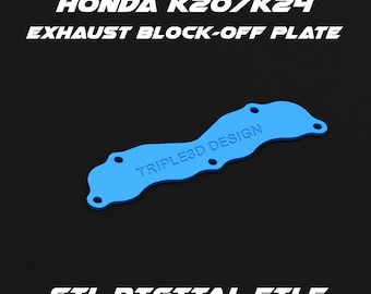Honda K20/K24 Engine Exhaust Block off Plate .stl Digital File for 3d ...