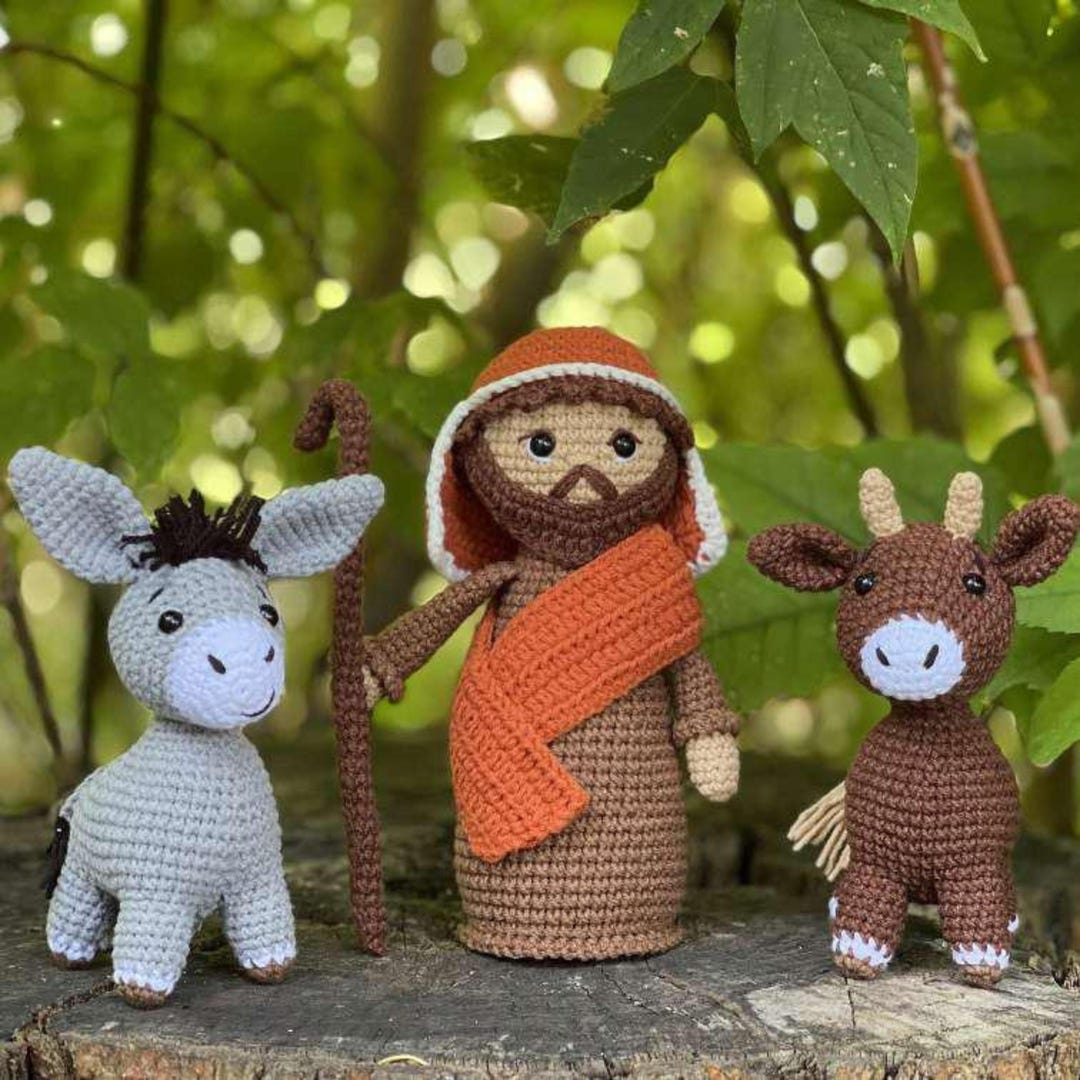 Nativity Scene Crochet Pattern | Amigurumi Christmas Set | Holy Family ...