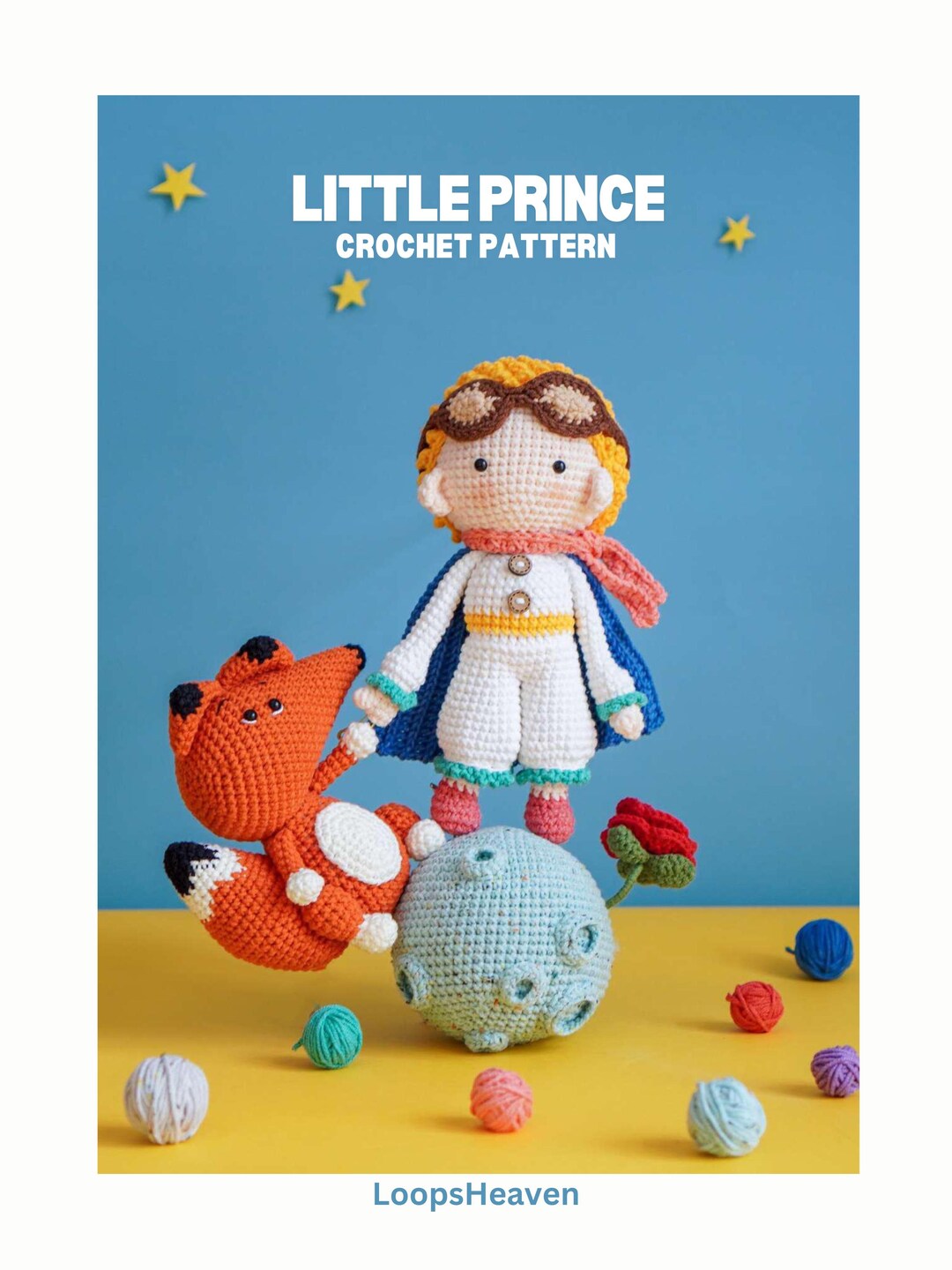 Little Prince Crochet Pattern Amigurumi Doll Pattern Prince & Fox ...